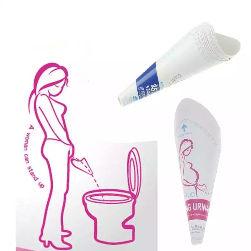 Jual Disposable Paper Urinal Woman Urination Device Stand Up Pee for ...