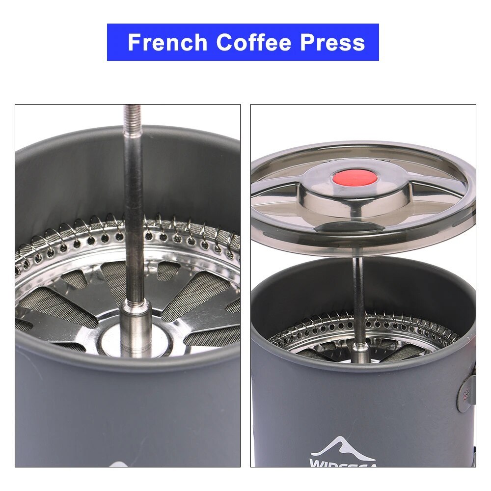 Jual AliExpress Collection Widesea Camping Coffee Pot with French Press ...
