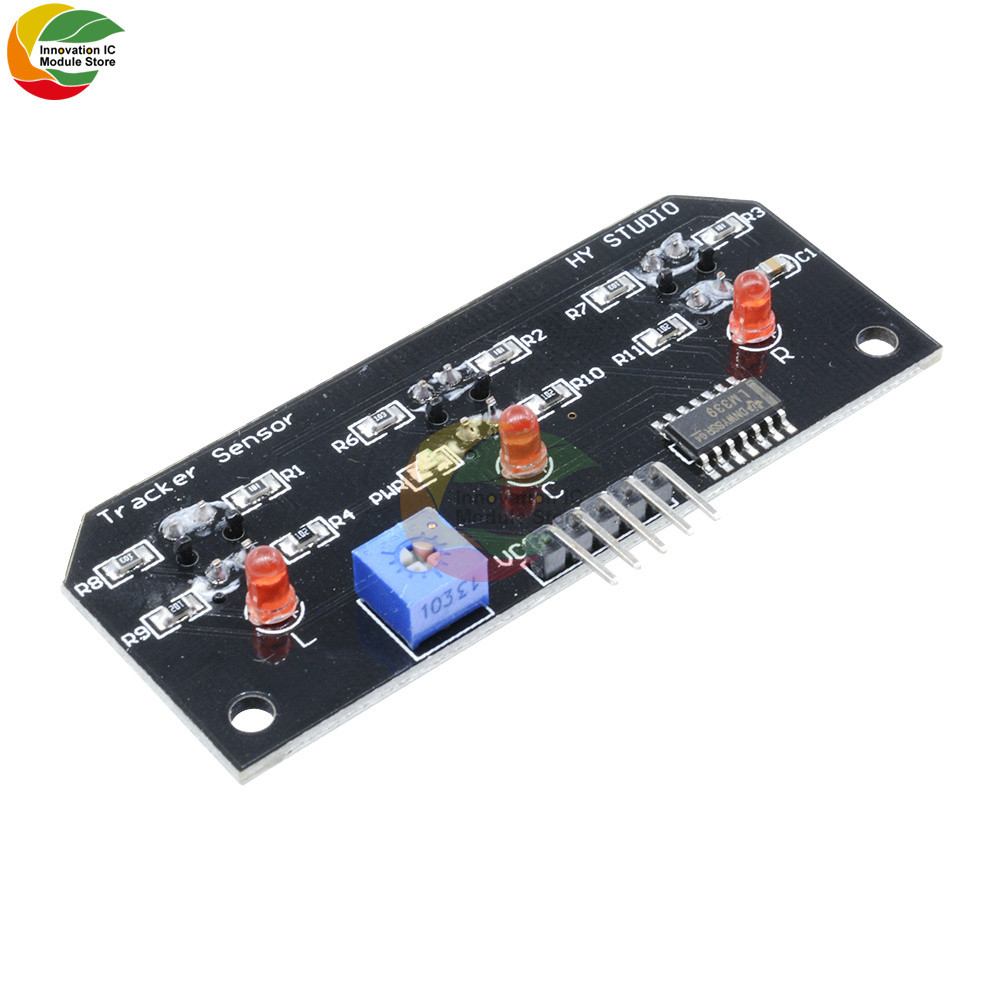 Jual 3CH Channel Infrared Line Track Sensor Module Trio Detector Output TCRT5000 DC 5V 10mm ...