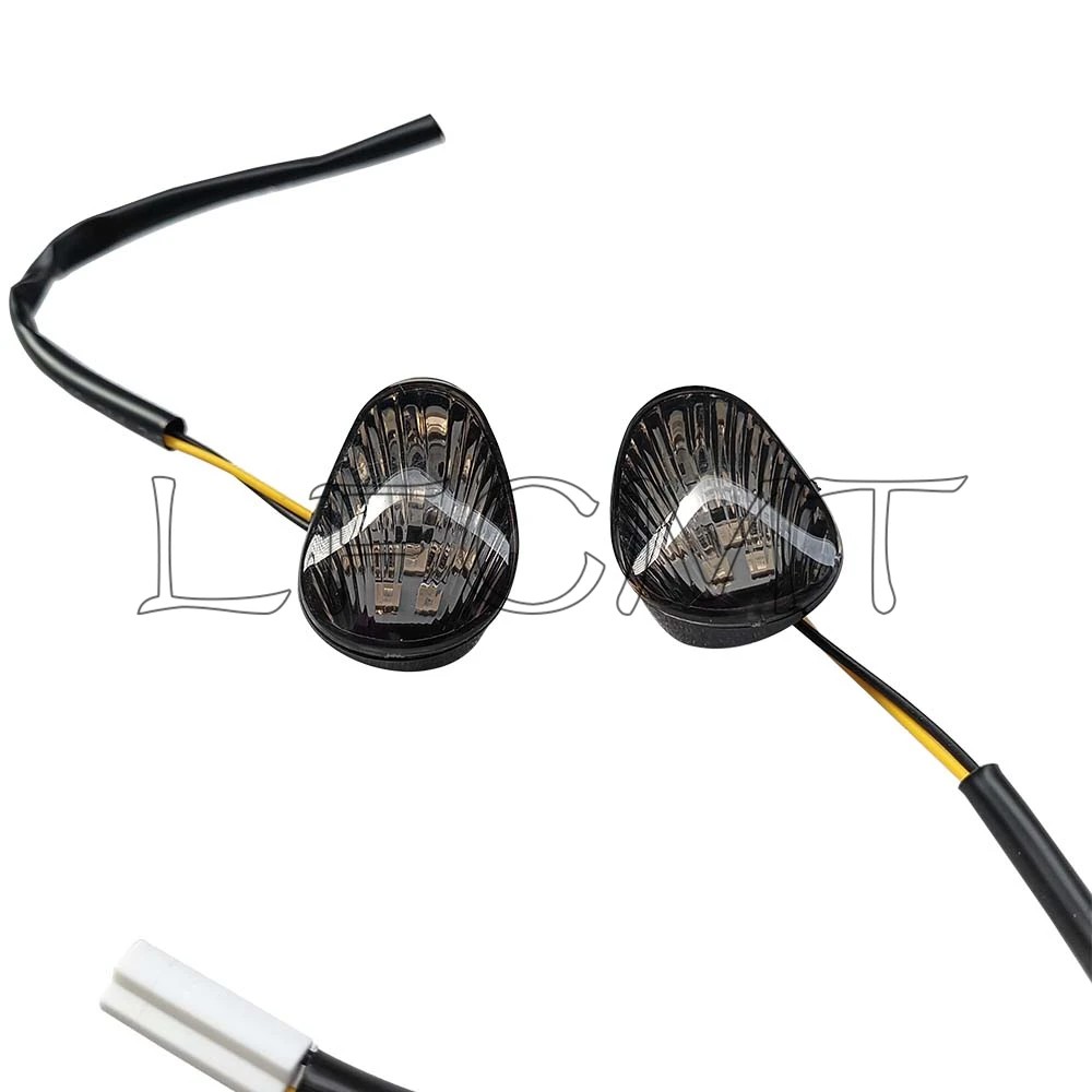 Jual Motorcycle Turn Signals Led Indicator Flashing Lights Fit For ...