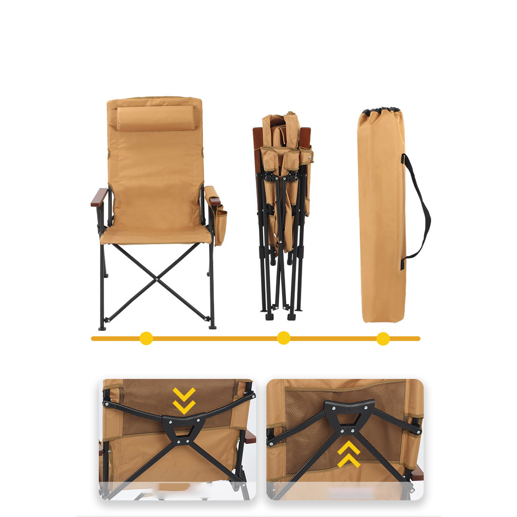 Jual Portable Picnic Chair Fur Seal Chair Outdoor Recliner Fishing ...