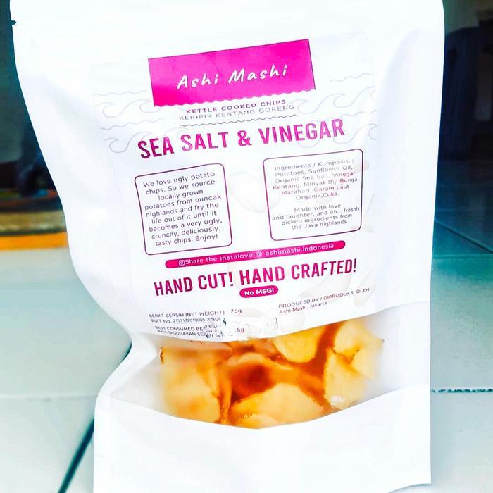 Jual Ashi mashi sea salt & vinegar potato chips / keripik kentang ...