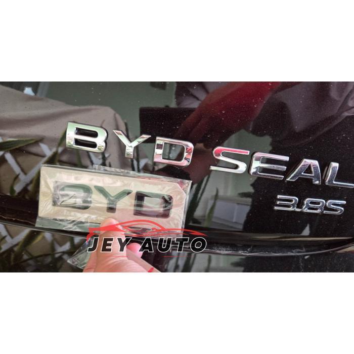 Jual Logo Byd Seal / Logo Atto 3 / Emblem Byd Hitam / Logo 3,8S Byd Awd ...