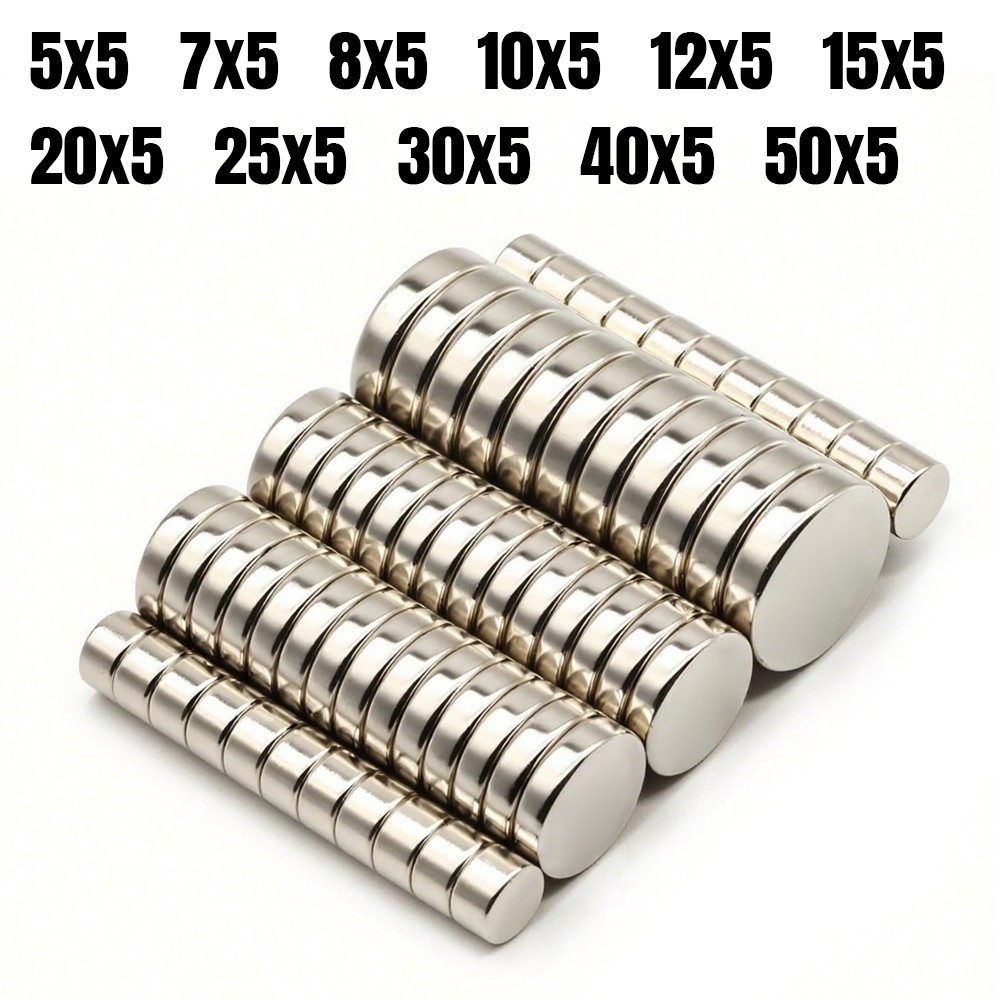 Jual Round Super Neodymium Magnet Powerful Magnets N35 Small Permanent ...