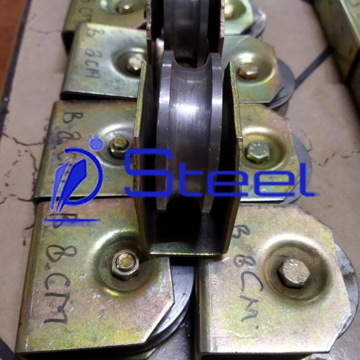 Jual Roda Pagar 3" Roga Besi Pagar 3 inch ( 8 cm ) untuk Rel Behel ...