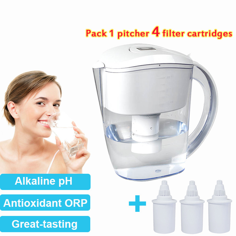 Jual 3.5L Alkaline Ionized Water Filter Pitcher Best Home Water ...