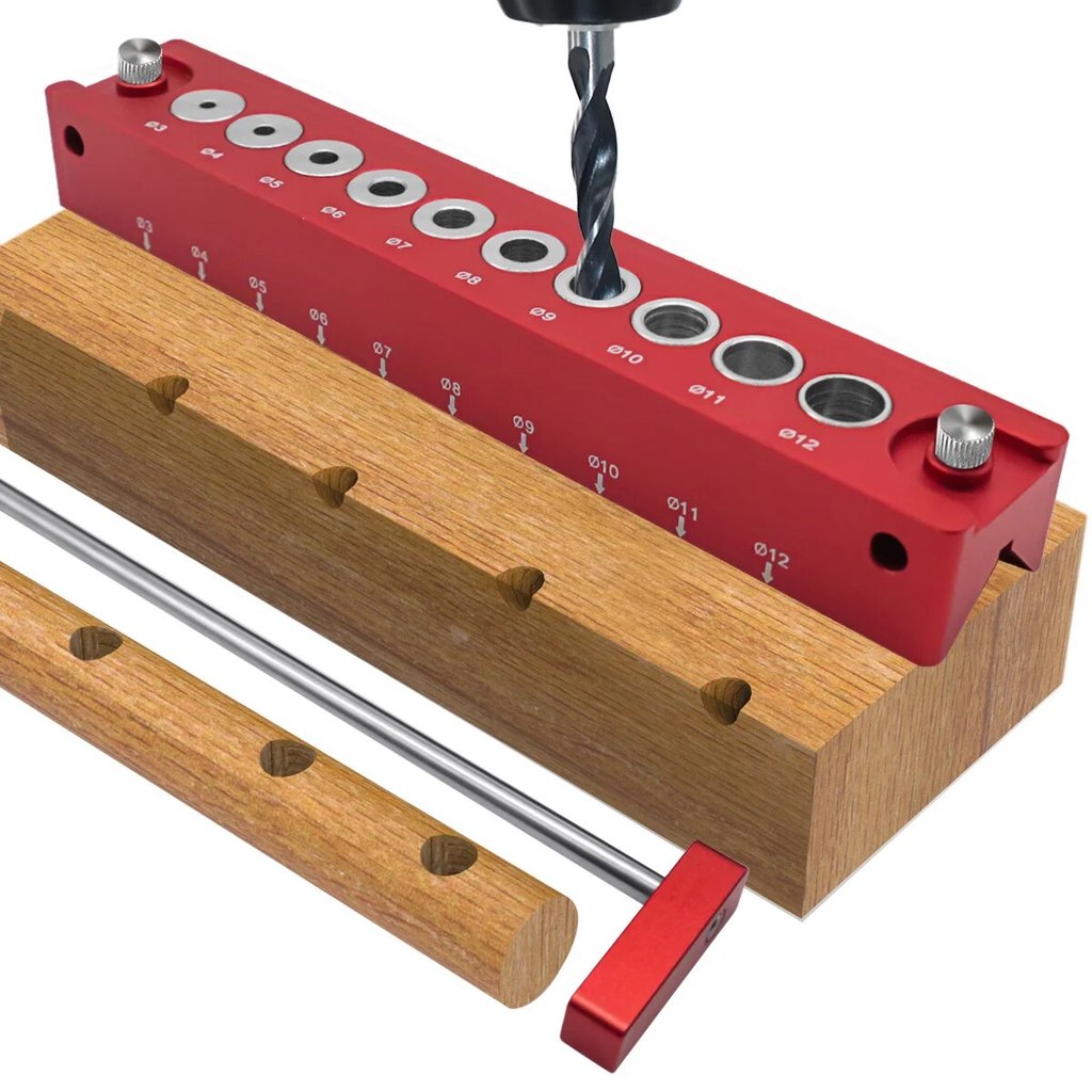 Jual Woodworking 3mm-12mm Self Centering Dowel Jig - Vertical Drilling ...