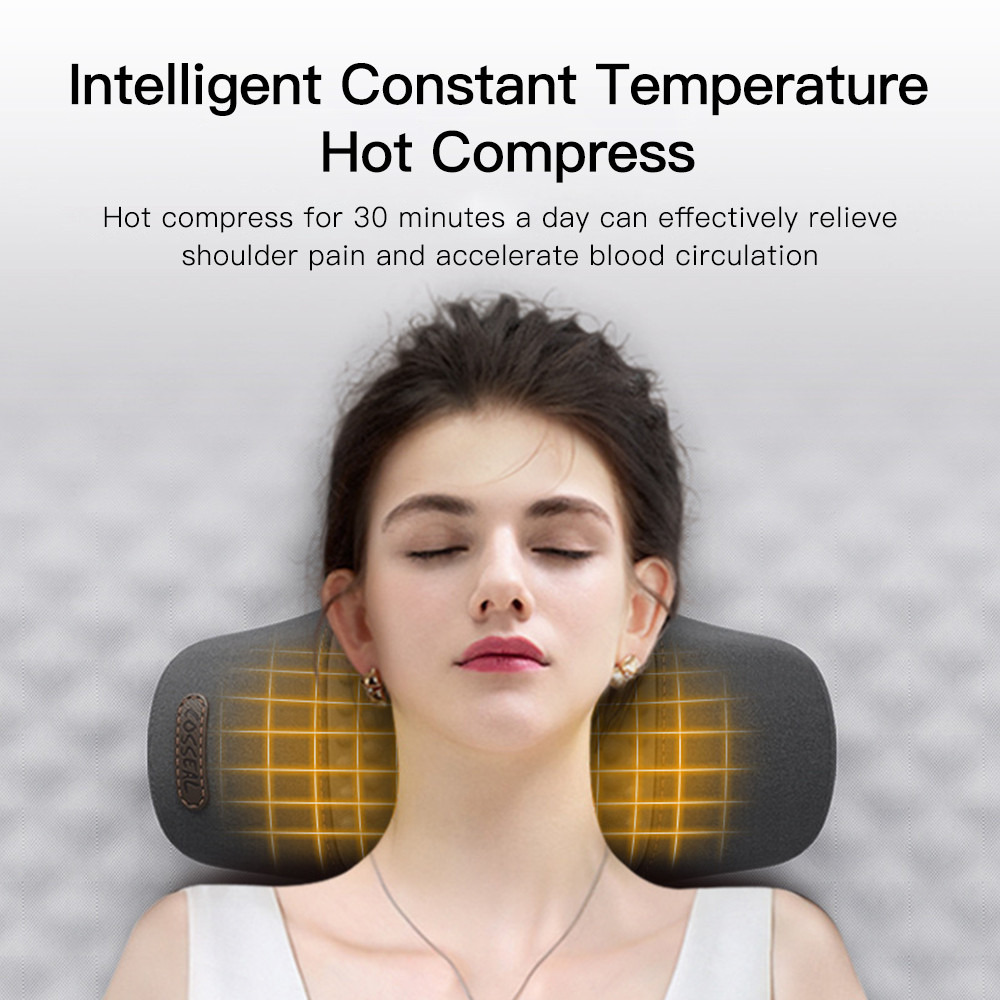 Jual Electric Neck Massager Cervical Pillow Heating Vibration Massage ...