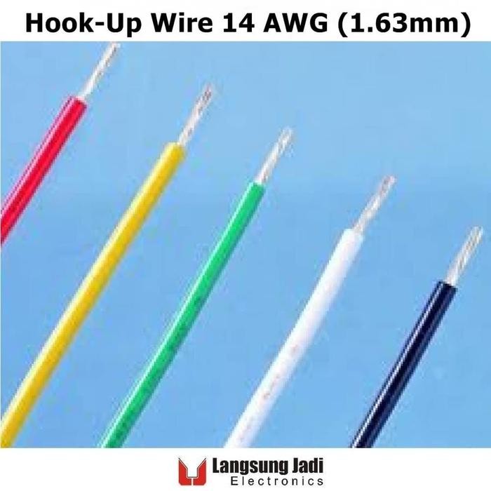 Jual New 14 AWG PVC Tin Plated Copper Hook-Up Wire kabel serabut ...