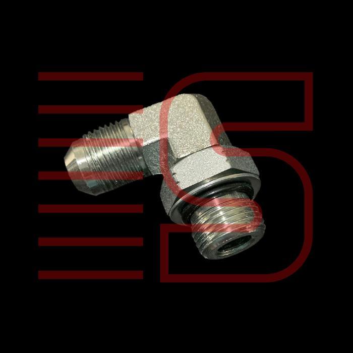 Jual Do- Adaptor Elbow 90 Lock Nut/Nepel Hydraulic/Mur Kunci JIC 1/4 ...