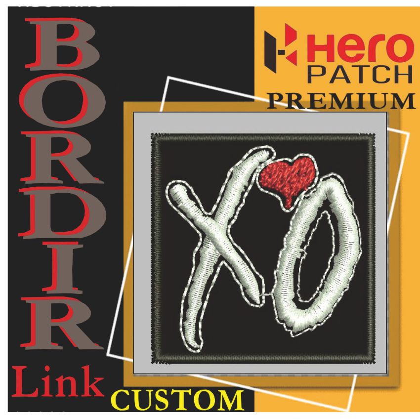 Jual XO LOVE THE WEEKND HP-352 PATCH BORDIR LOGO/EMBLEM | Shopee Indonesia