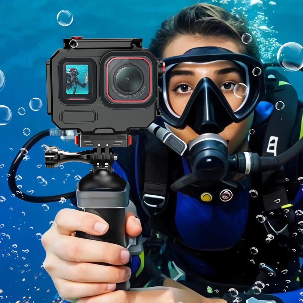 Jual Diving 80M Underwater Protect Case Metal Cage Rig For Insta360 ...