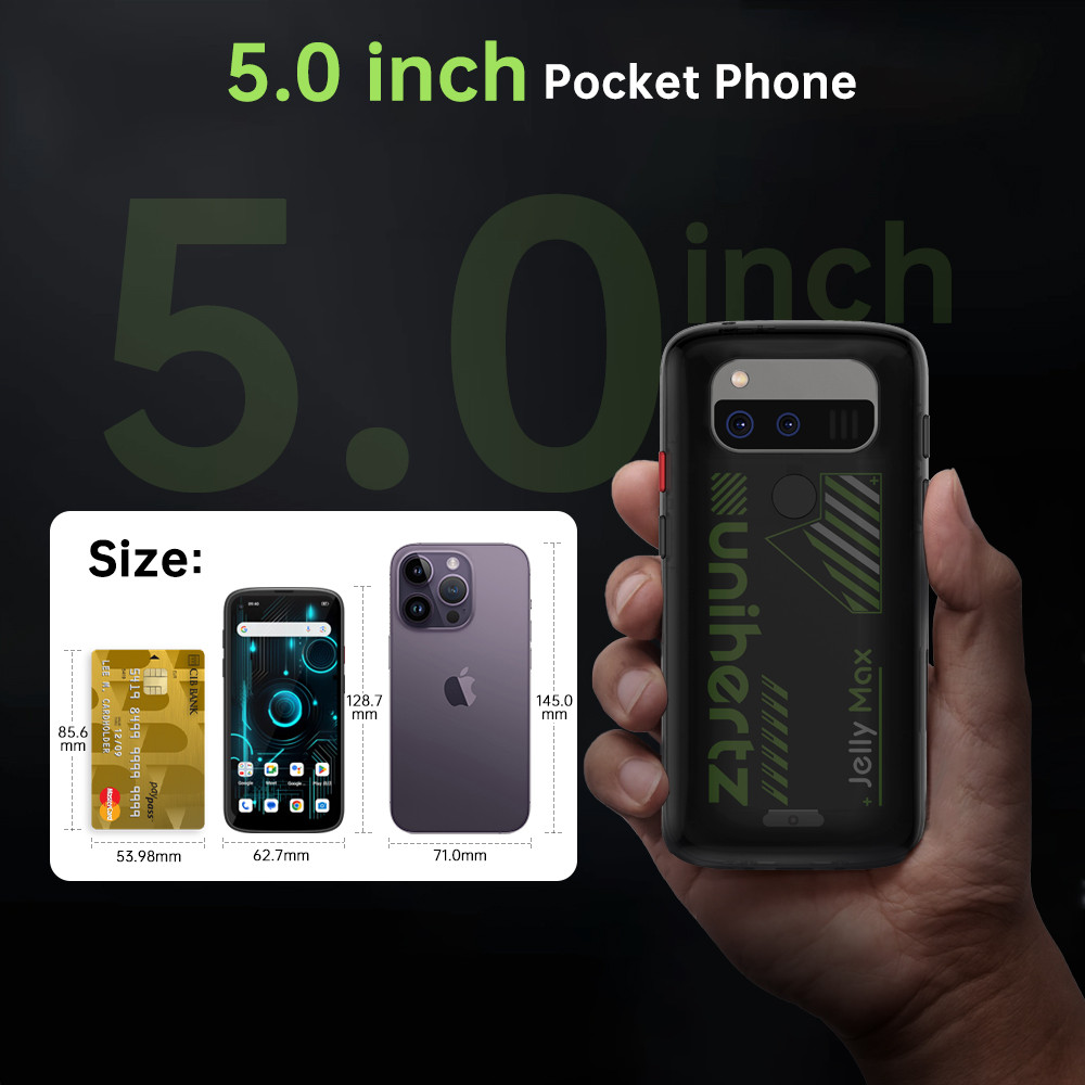 Jual Unihertz Jelly Max 5G Mini Smartphone Android 14 Dimensity 7300 ...