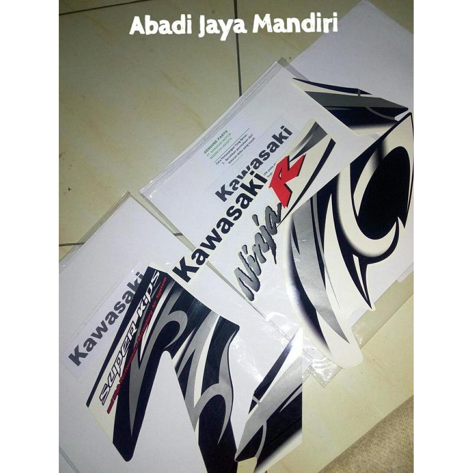 Jual STIKER STRIPING NINJA R PUTIH 2011 2012 ORIGINAL KAWASAKI FULL SET ...