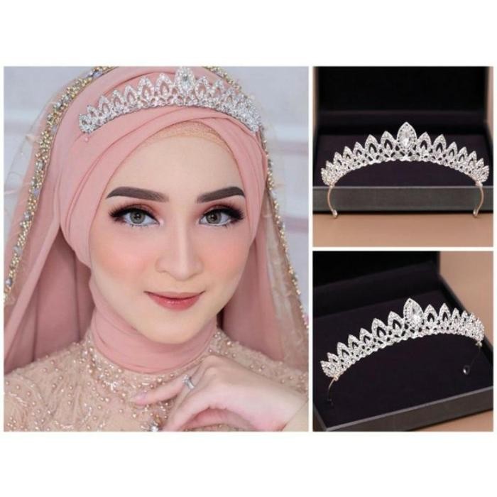 Jual New Pavo Crown - Bridal Crown Simple Elegan - Mahkota Pengantin ...