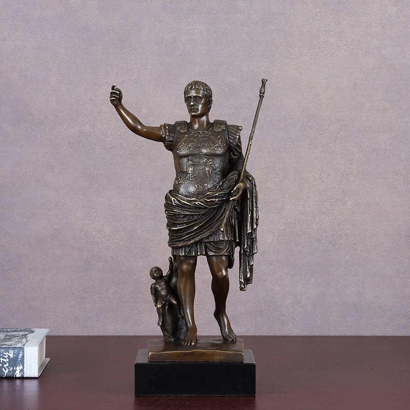 Jual Bronze Octavian Augustus Statue Famous Sculpture Roman Emperor ...