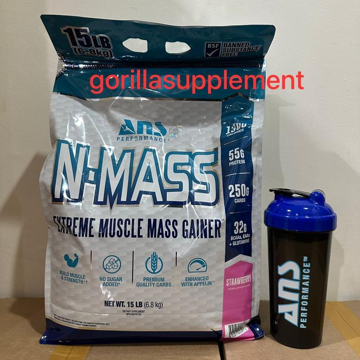 Jual ANS N-MASS 15 LBS Mass Gainer NMASS N MASS | Shopee Indonesia