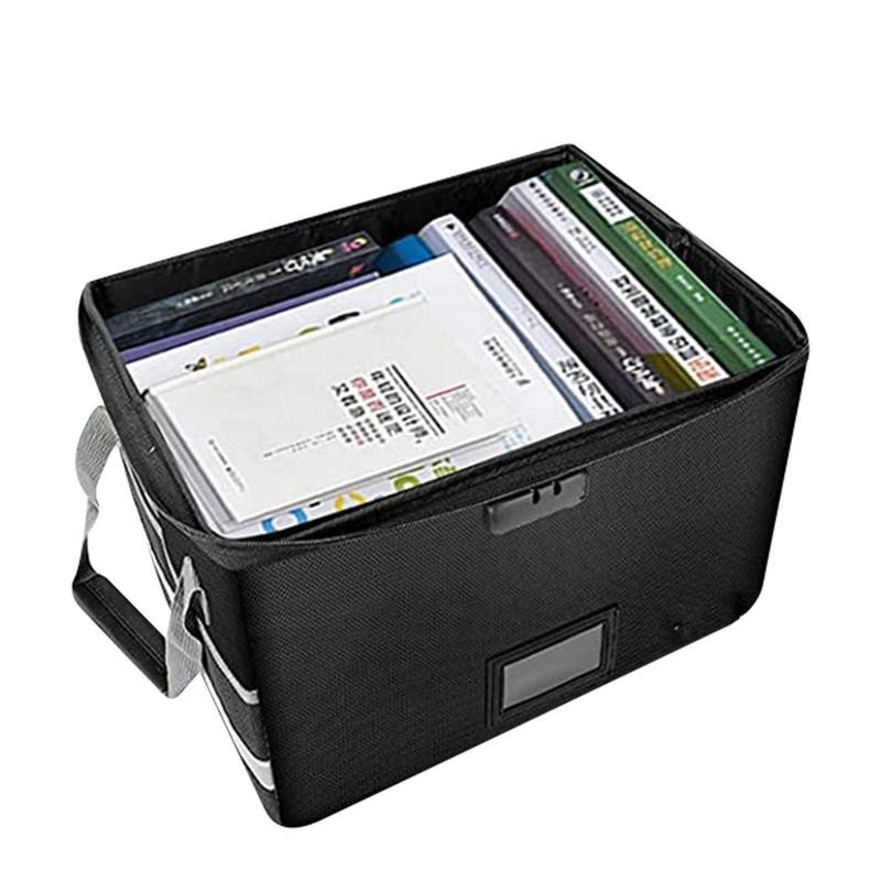 Jual Fireproof File Box With Portable Multi Layer Waterproof Document ...