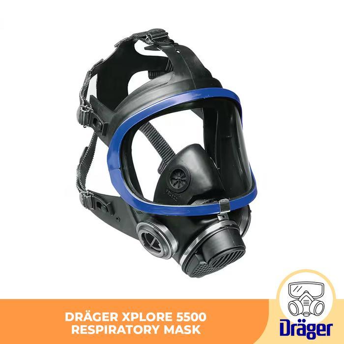 Jual Bisa Spk! Masker Respirator Draeger Xplore 5500 Double Filter Full ...
