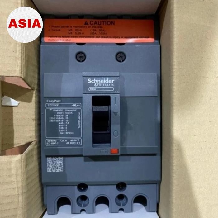 Jual MCCB EZC 100F 15A, 20A, 25A, 30A, 40A, 50A SCHNEIDER ORIGINAL | Shopee Indonesia