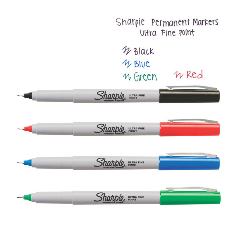 Jual Sharpie 37002 Permanent Marker Ultra Fine Point Oil Waterproof Ink ...