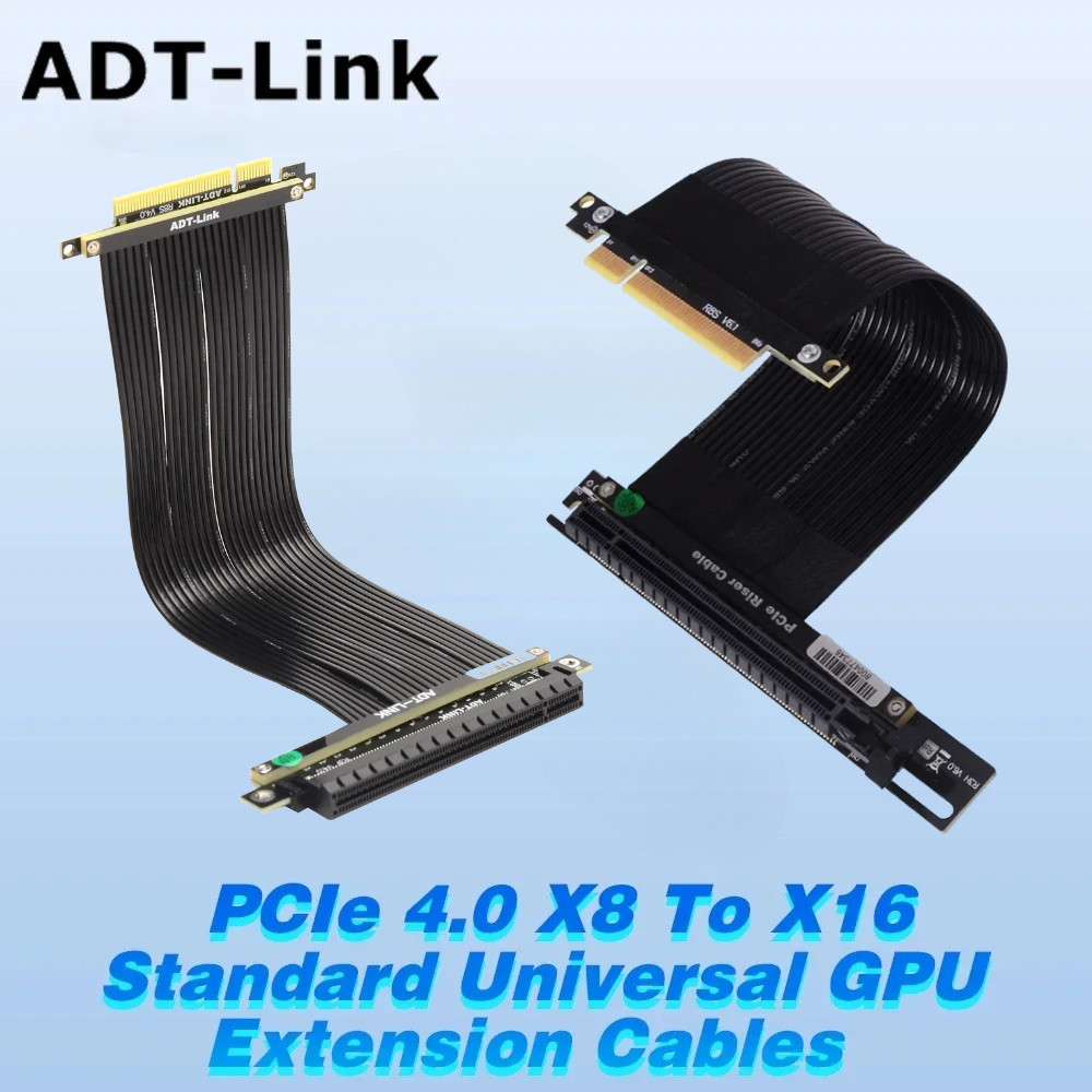 Jual PCIE 4.0 X8 TO X16 STANDARD UNIVERSAL RTX 3060 GPU EXTENSION CABLES RISER PCI-E 4.0 8X 16X ...
