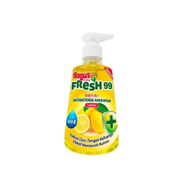 Jual BAGUS FRESH 99 HAND WASH LEMON BOTOL 400 ML | Shopee Indonesia