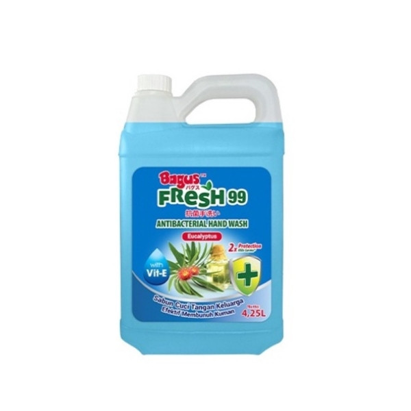 Jual BAGUS FRESH 99 HAND WASH ANTI BACTERIAL EUCALYPTUS 4.25 LITER ...