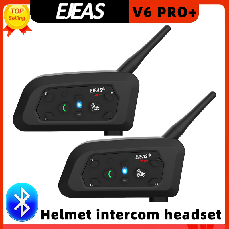 Jual Ejeas V6 Pro +/Plus Bluetooth Motorcycle Helmet Intercom Headset ...