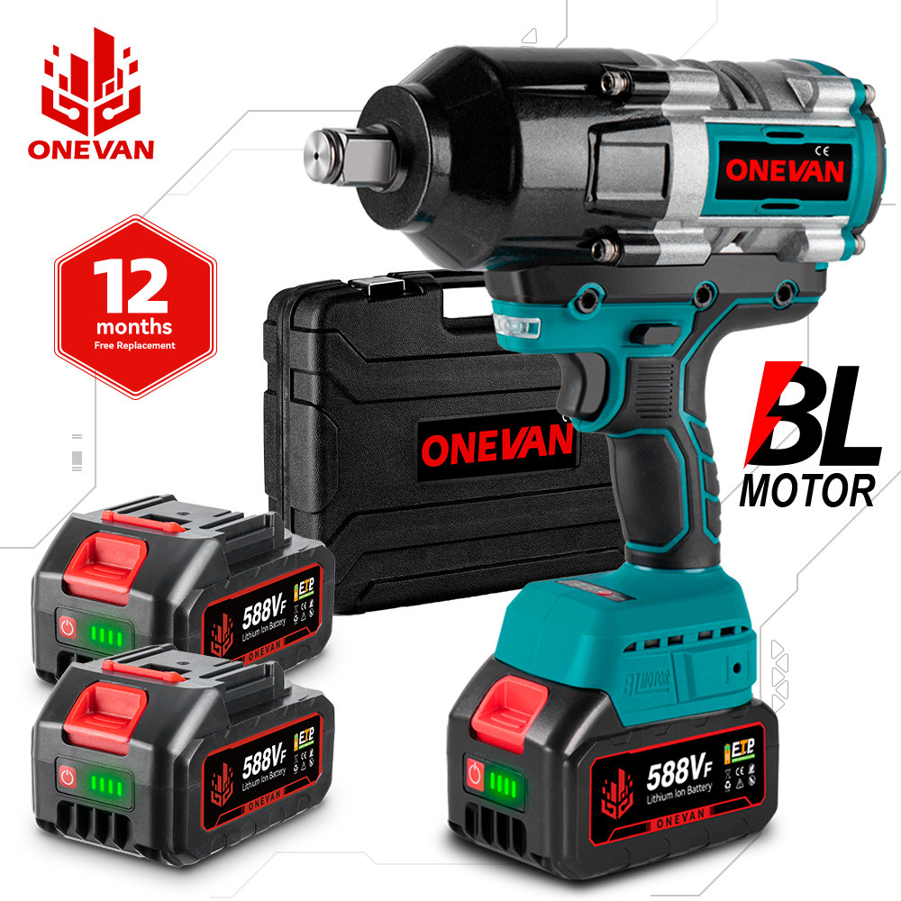 Jual NEW ONEVAN 3100NM Brushless Impact Electric Wrench 3/4 inch ...