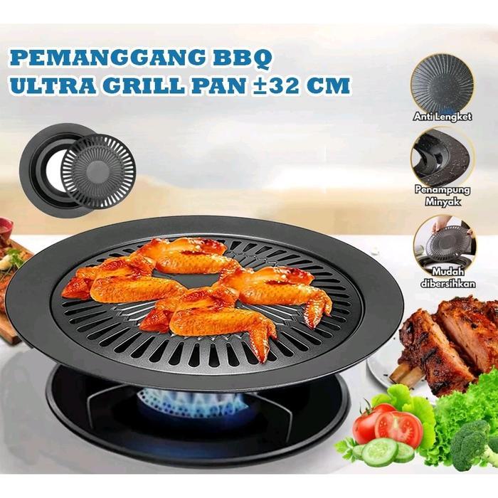 Jual Pemanggang BBQ Alat Panggang Daging / Piring Pemanggang / Grill ...