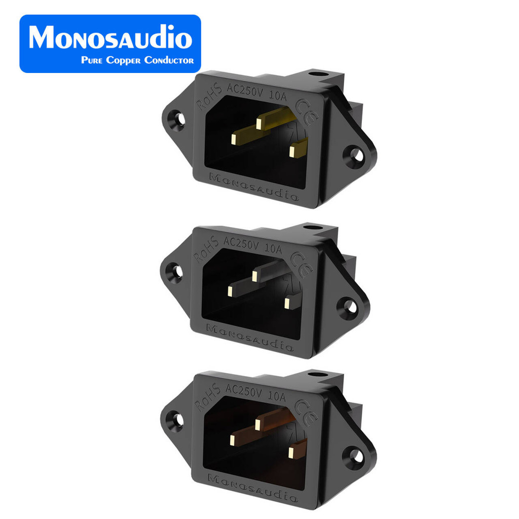 Jual NEW hot IB70 Pure Copper Gold/Rhodium Plated Non Solder IEC Socket ...