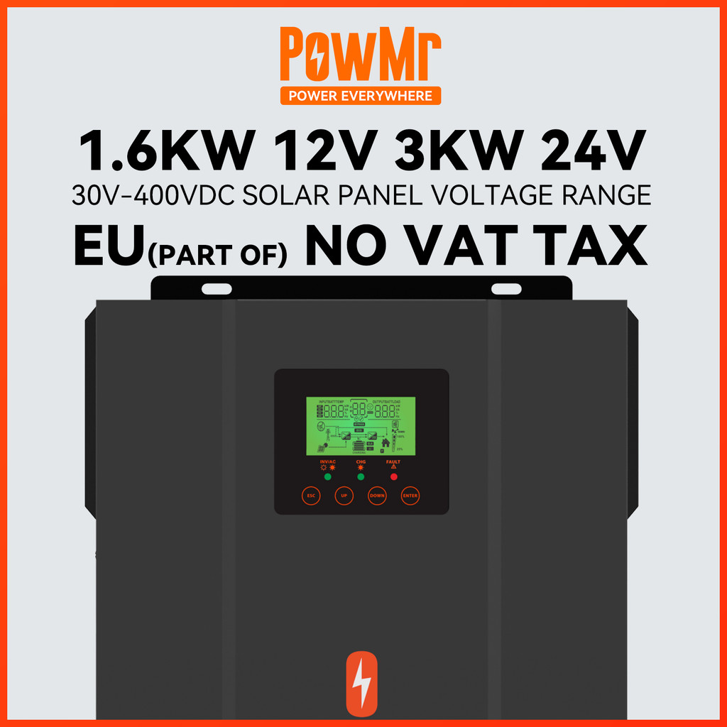 Jual MPPT Hybrid Solar Inverter 3KW 24V 1.6KW 12V 80A Solar Inverter ...