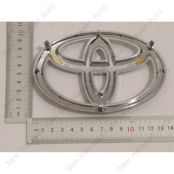 Jual Logo Grill Toyota 75311-0K030 14Cm Avanza-Rush-Innova Krom Nekel ...