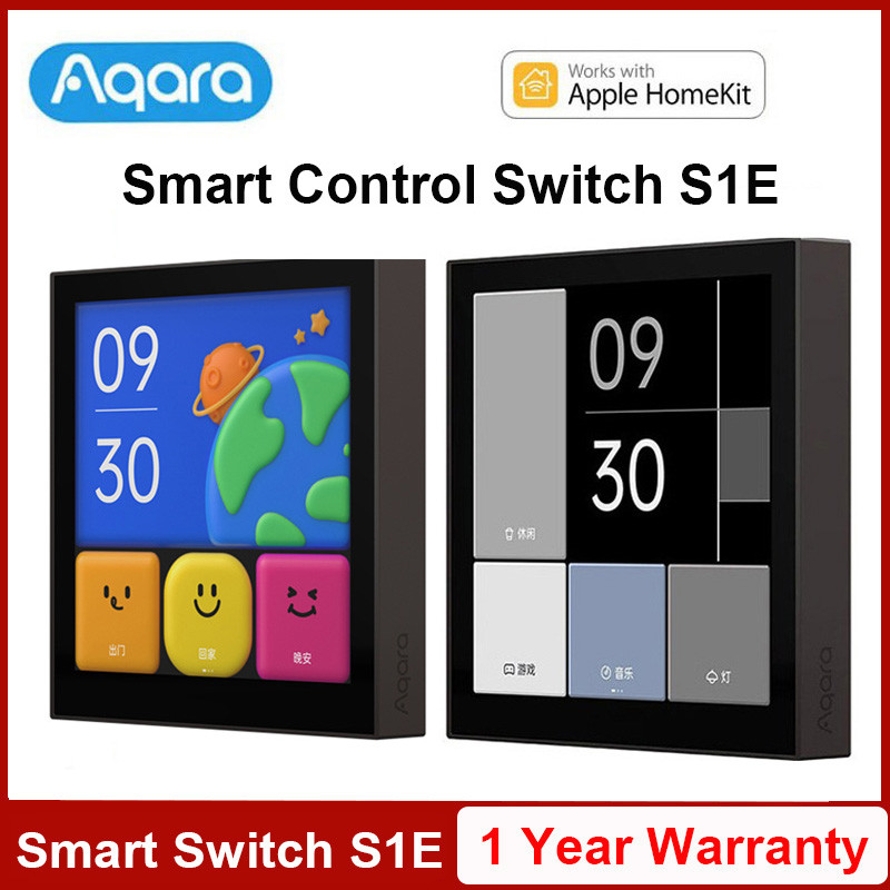 Jual Aqara Smart Switch S1E Touch Control 4" Full LED Timer Calendar ...