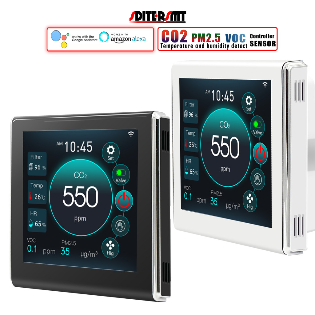 Jual TUYA WIFI Modbus Ventilator Control CO2&VOC&PM2.5 Sensor Module ...