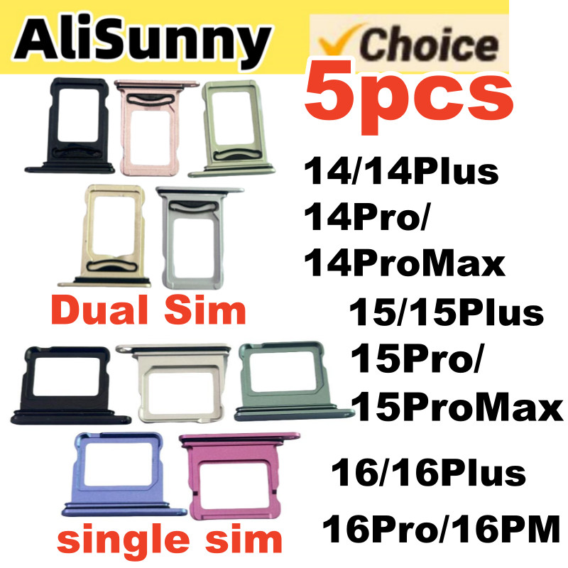 Jual 5pcs Single Sim Card Tray Holder for iPhone 16 Plus 16 Pro Max ...