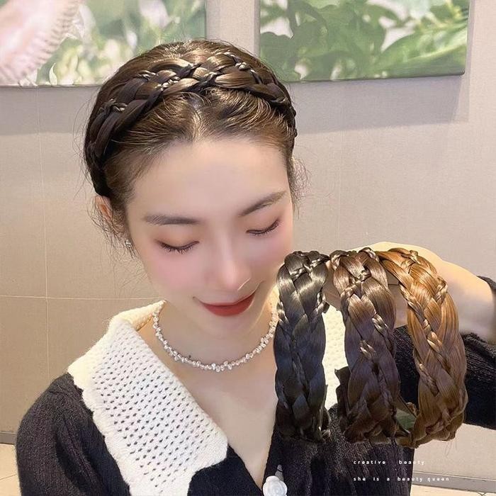 Jual New bando rambut kepang versi baru new elegant korean style ...