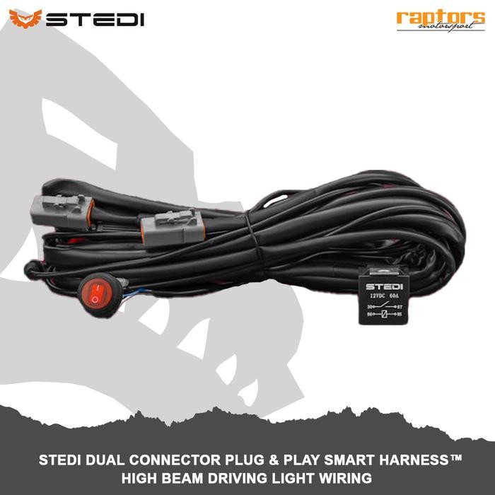 Jual NEW - STEDI DUAL CONNECTOR PLUG&PLAY SMART HARNESS HIGH BEAM ...