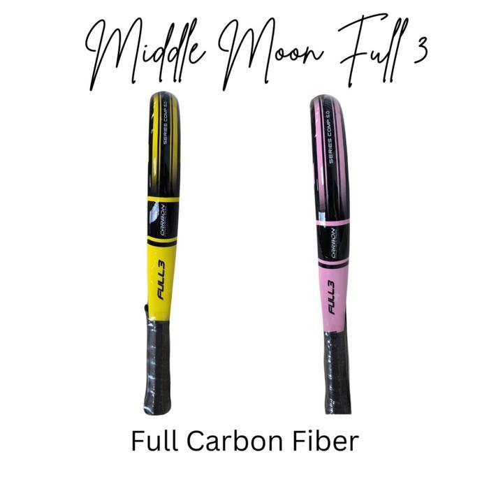Jual Raket Padle DDLE MOON FULL 3 Carbon Fiberglass Eva Core Racquet ...