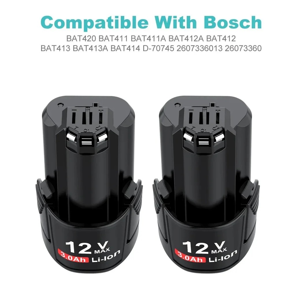 Jual 12V Bosch 3000mAh BAT411 Replacement Battery Bosch 12V Battery for ...