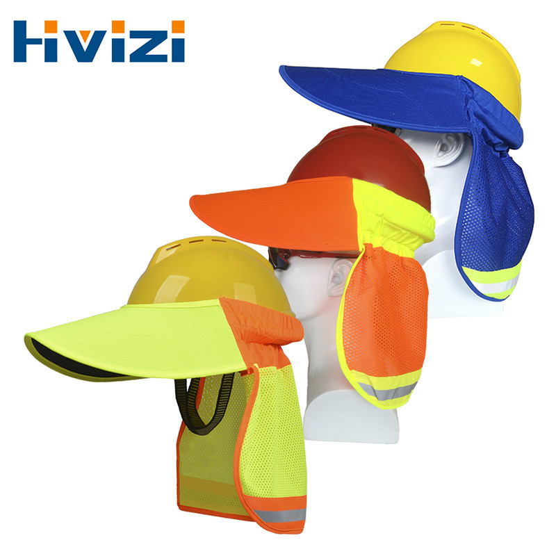 Jual Sunshade Outdoor Construction Safety Hard Hat Sun Shade Neck ...