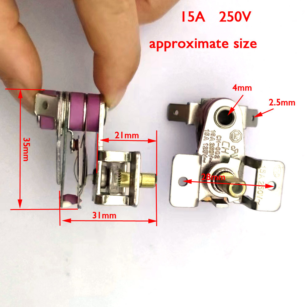 Jual 250V 10A 15A High Temperature Switch Oven Thermostat Household ...