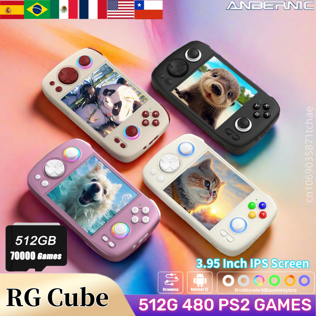 Jual ANBERNIC RG Cube Retro Handheld Game Console 3.95 Inch Screen ...