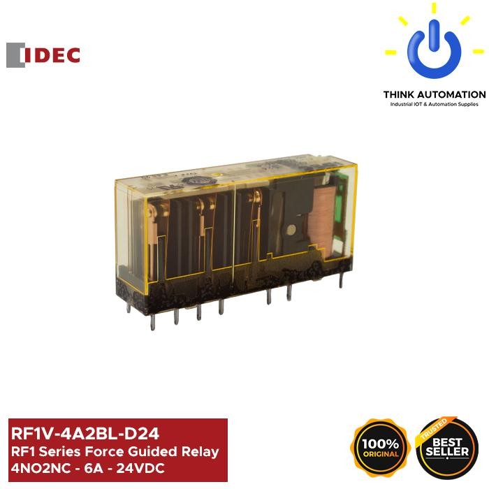 Jual IDEC Force Guided Relay 24V DC 6 Pole RF1V-4A2BL-D24 | Shopee ...