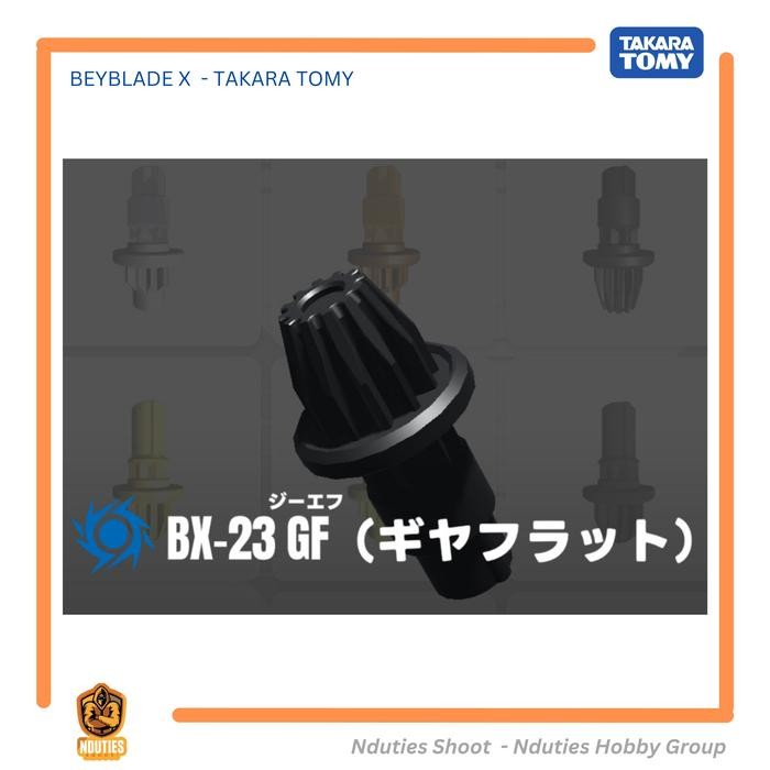 Jual HOT SALE BX-23 Beyblade X Bit Only GF / Gear Flat Hitam Takara Tomy Original | Shopee Indonesia
