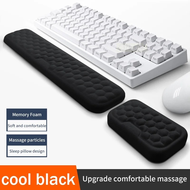 Jual Wrist Mouse & Keyboard Protection Rest Pad Massage Texture For Pc ...