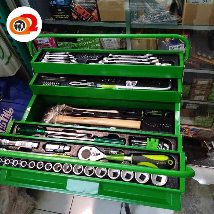 Jual TEKIRO TOOL BOX SET 72 PCS - Toolkit perkakas bengkel | Shopee ...