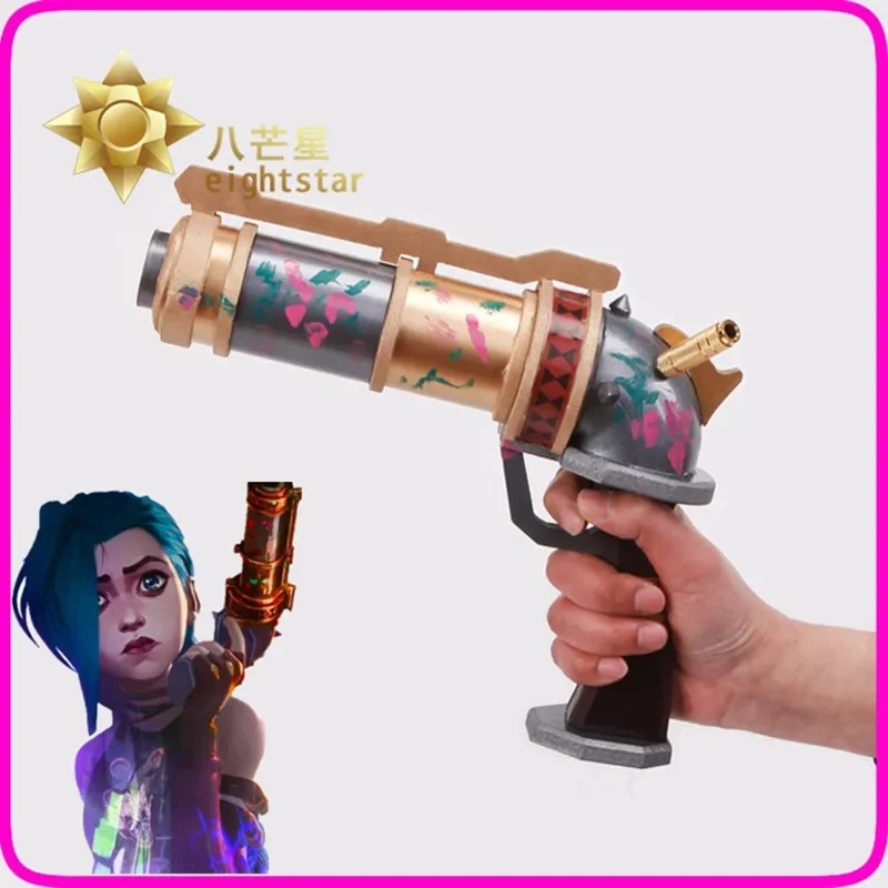Jual Lol Arcane Jinx Cosplay Arms Pro Baobao Vi Sister Cosplay Gun Lol ...