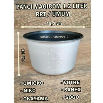 Jual ADA PANCI RICE COOKER / MAGICOM UKURAN 1,2 LITER RRT UMUM TINGGI ...